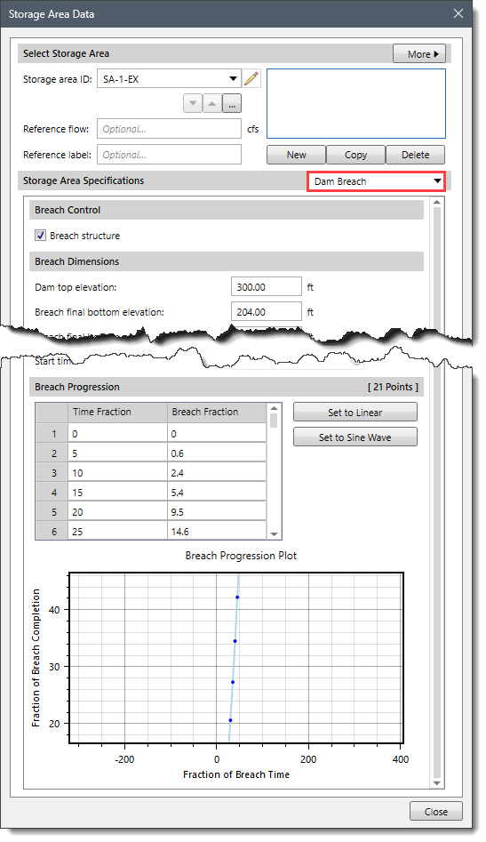 Defining Dam Breach for HEC-HMS Storage Areas - CivilGEO Knowledge Base