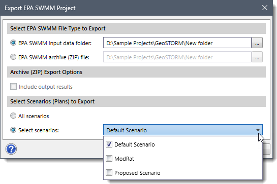 Exporting Your Project to EPA SWMM - CivilGEO Knowledge Base