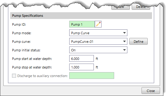 Defining Pump Outflow - CivilGEO Knowledge Base