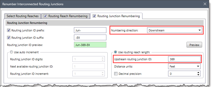 Renumber Interconnected Routing Junctions Command - CivilGEO Knowledge Base