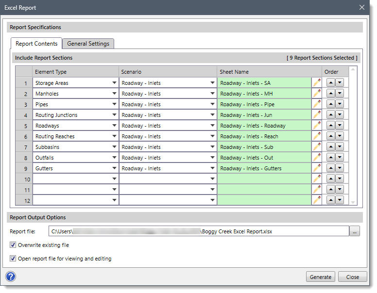 Excel Report Command - CivilGEO Knowledge Base