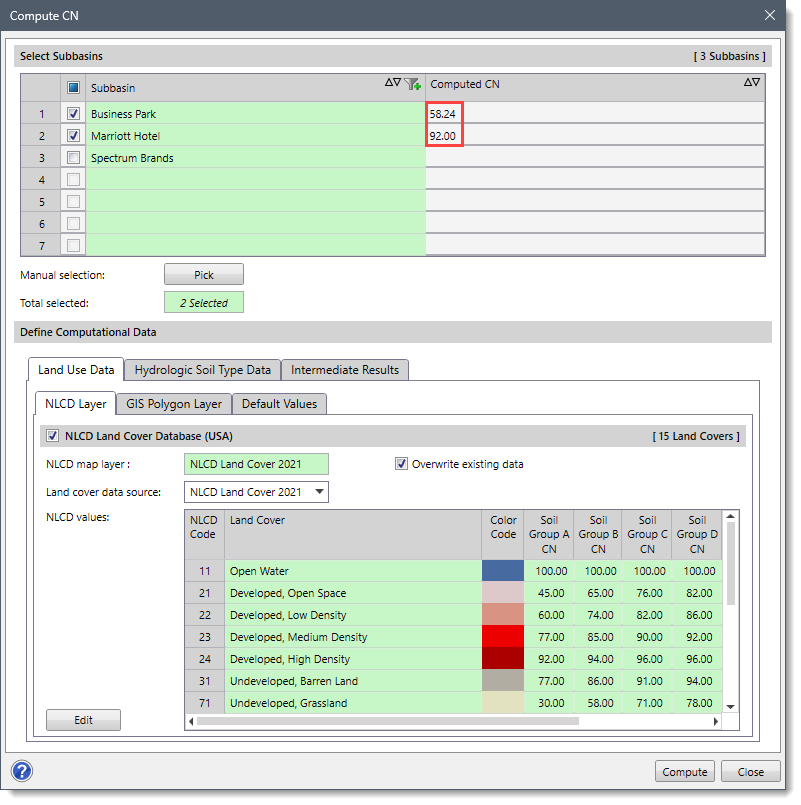 Automated Curve Number Computation - CivilGEO Knowledge Base