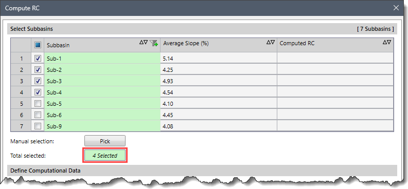 Compute RC Command - CivilGEO Knowledge Base