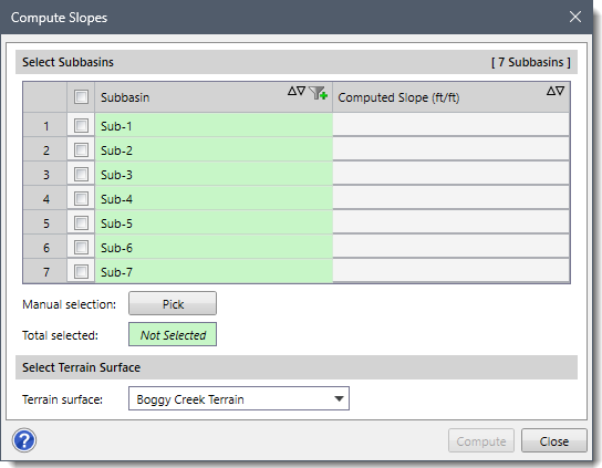 Compute Slopes Command - CivilGEO Knowledge Base