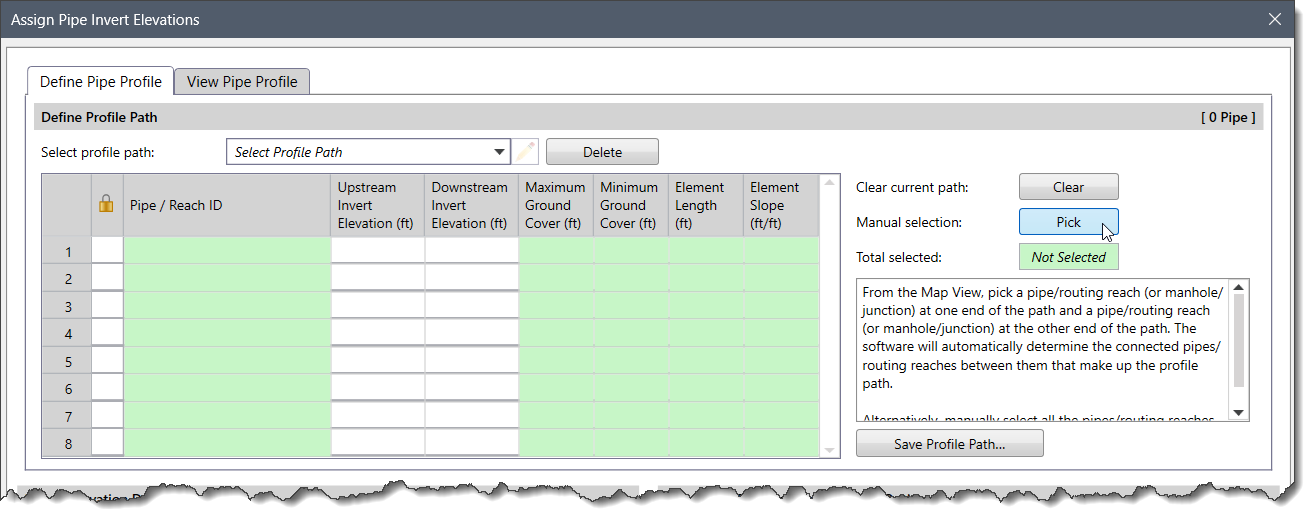 Assign Pipe Invert Elevations Command - CivilGEO Knowledge Base