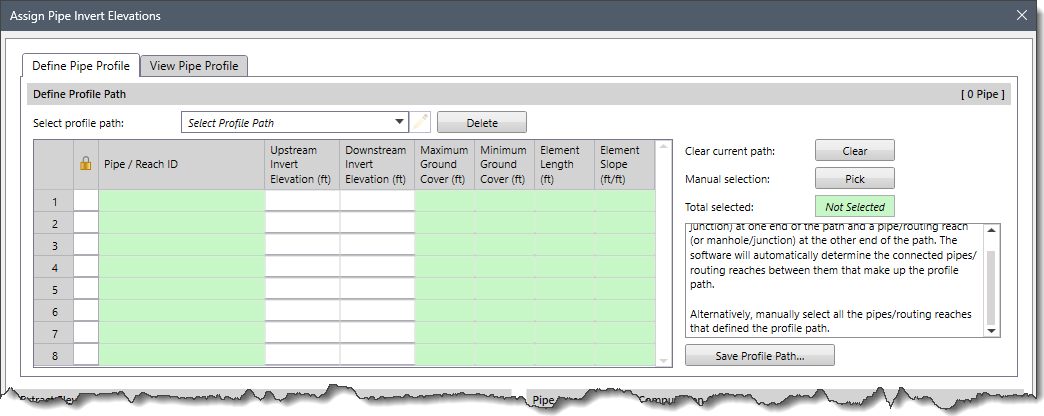 Assign Pipe Invert Elevations Command - CivilGEO Knowledge Base