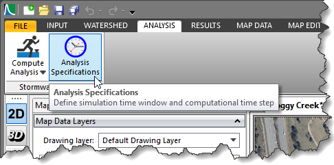Analysis Specifications Command - CivilGEO Knowledge Base