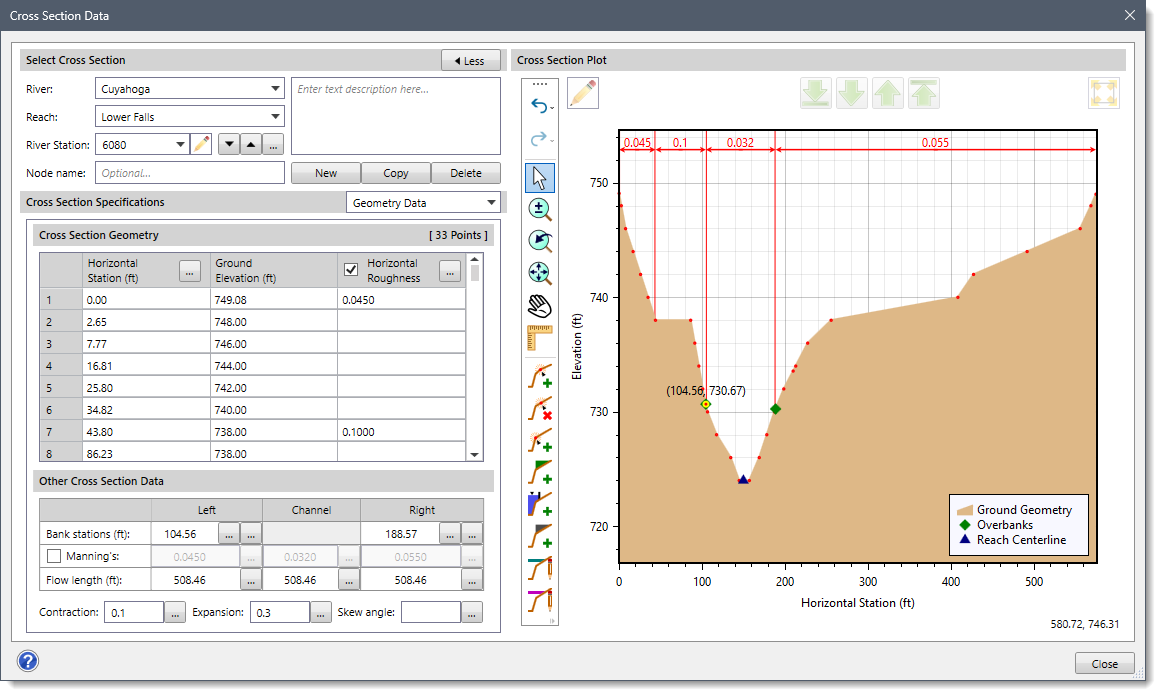 Draw Cross Sections Command - CivilGEO Knowledge Base