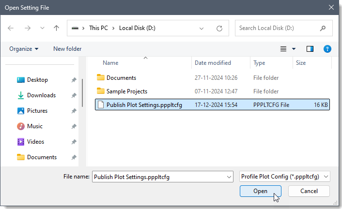 Exporting Profile Plot - CivilGEO Knowledge Base