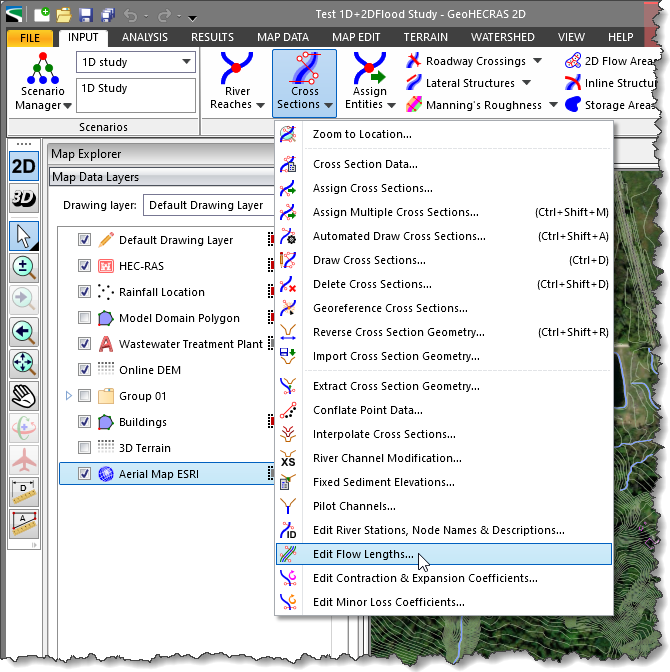 Edit Flow Lengths Command - CivilGEO Knowledge Base