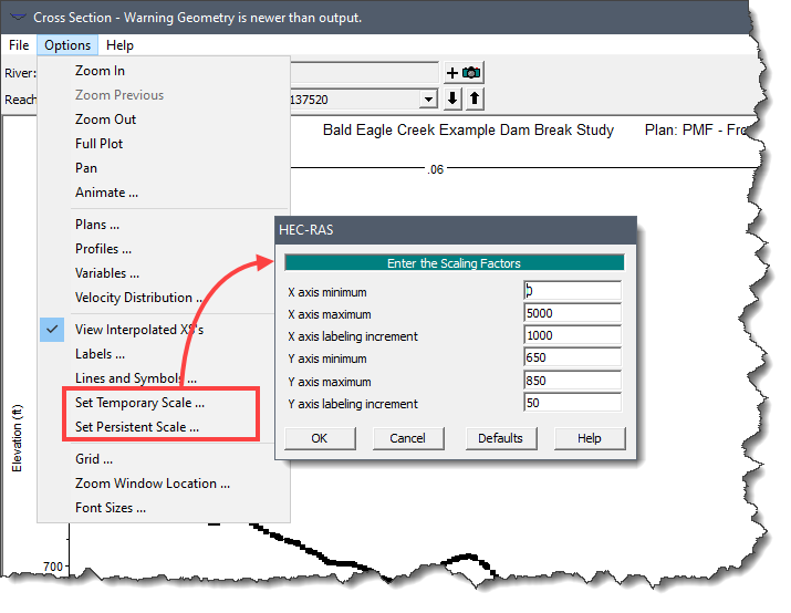 HEC-RAS Cross Section Plot Options - CivilGEO Knowledge Base