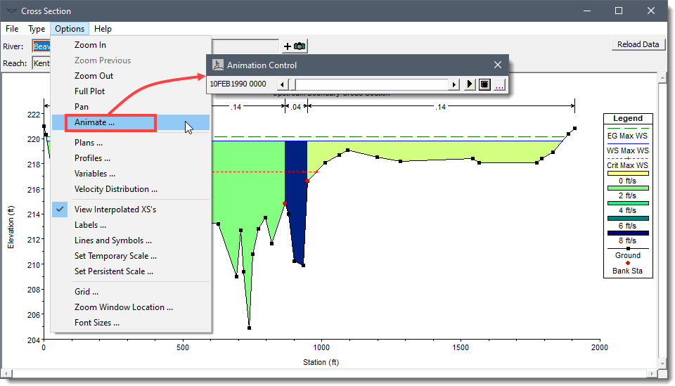 HEC-RAS Output Cross Section Input Plots - CivilGEO Knowledge Base