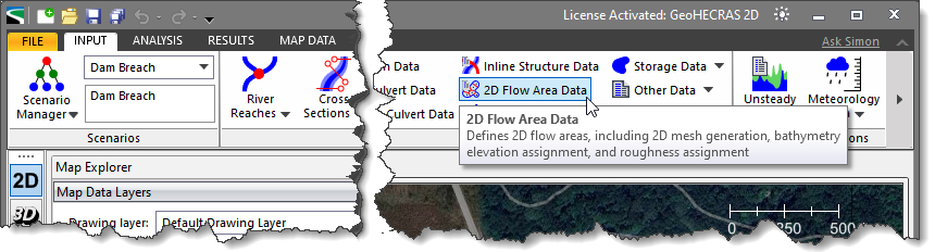 2D Flow Area Data Command - CivilGEO Knowledge Base