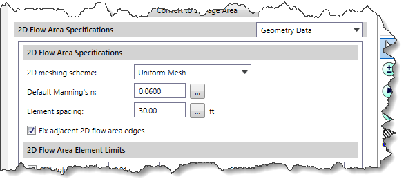 2D Flow Area Data Command - CivilGEO Knowledge Base