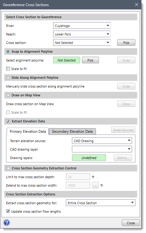Georeferencing HEC-RAS Cross Sections - CivilGEO Knowledge Base